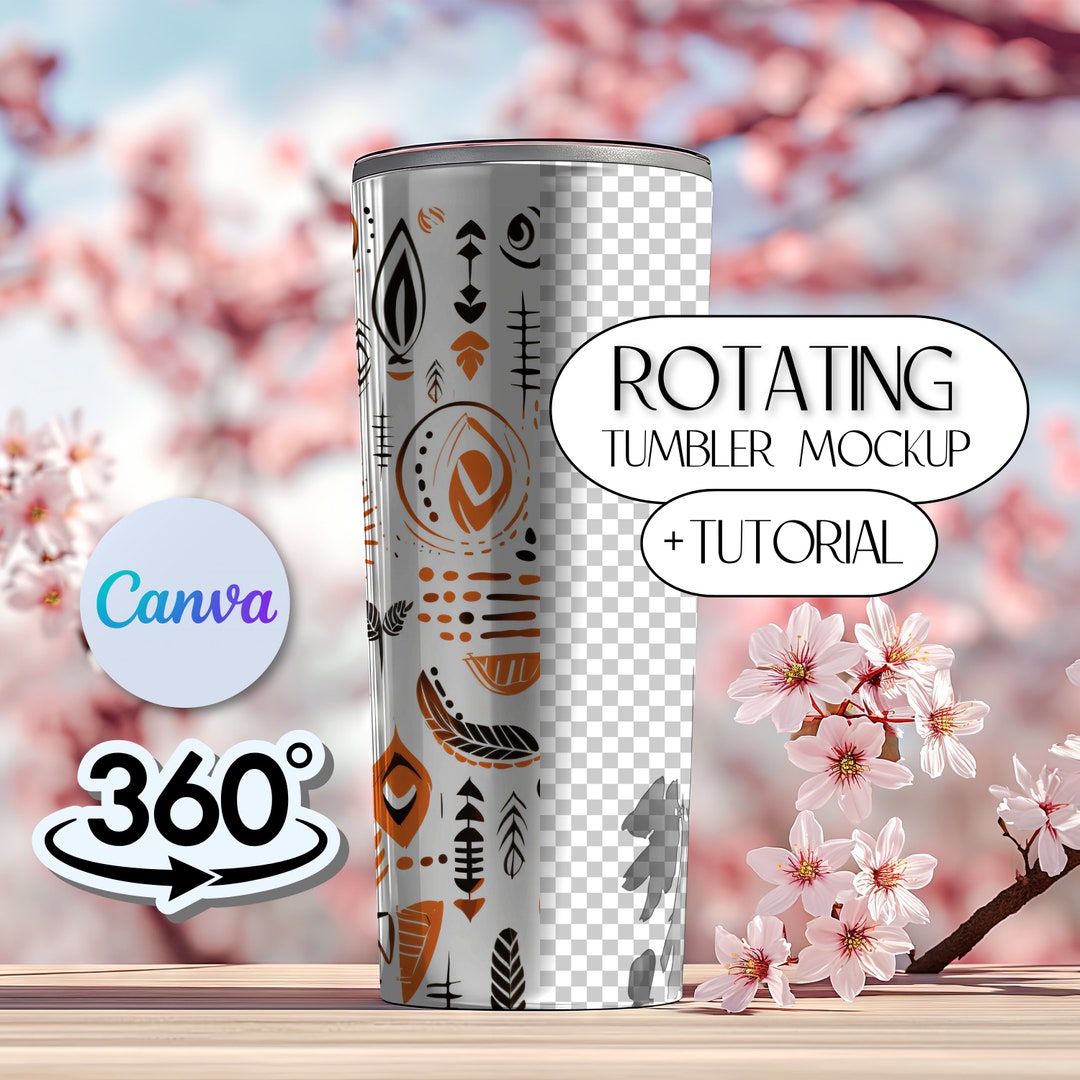 Animated Tumbler Mockup: 20 Oz Canva Template + Tutorial - Etsy