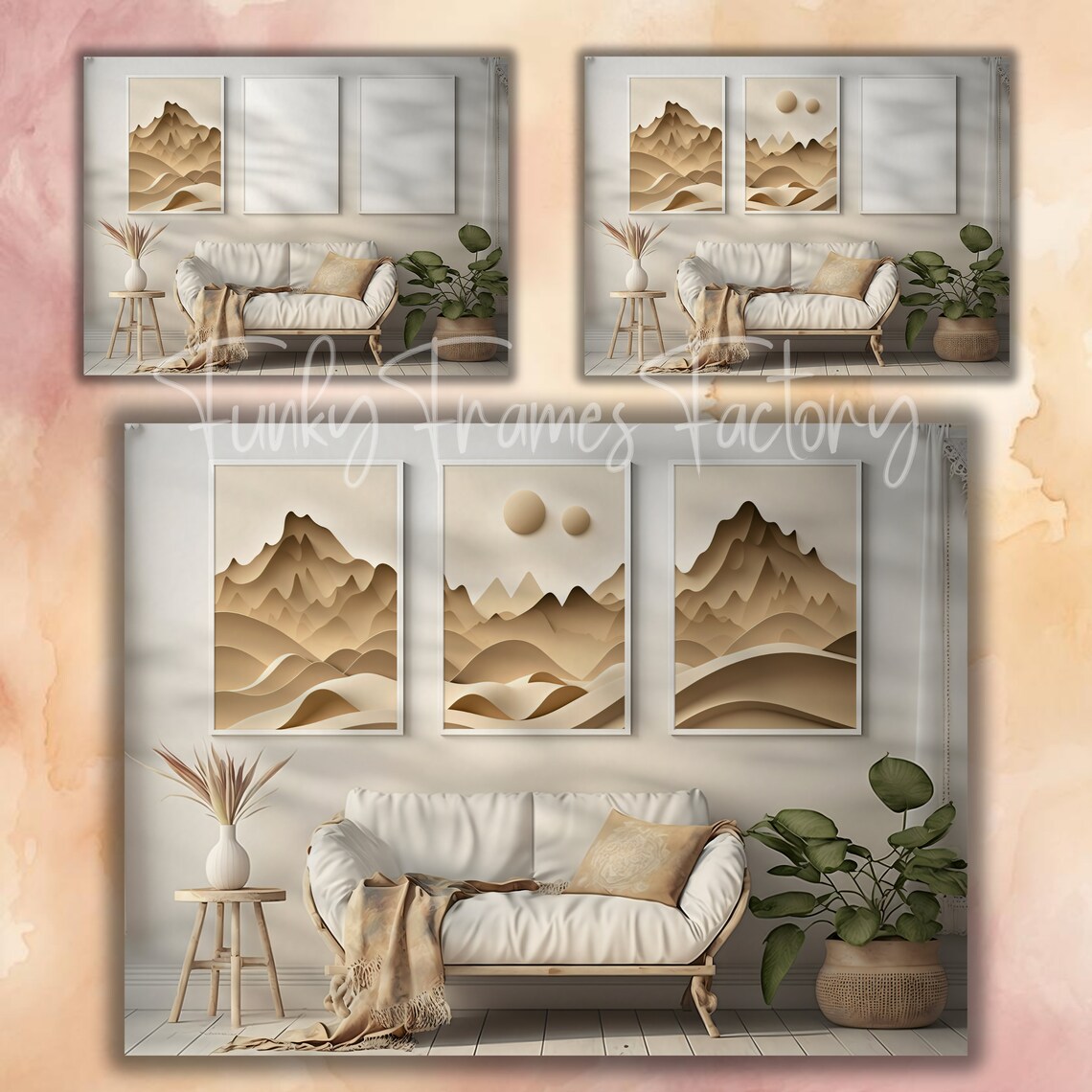 Video Frame Mockup Bundle: Wall Art Animation Template (PSD) - Etsy