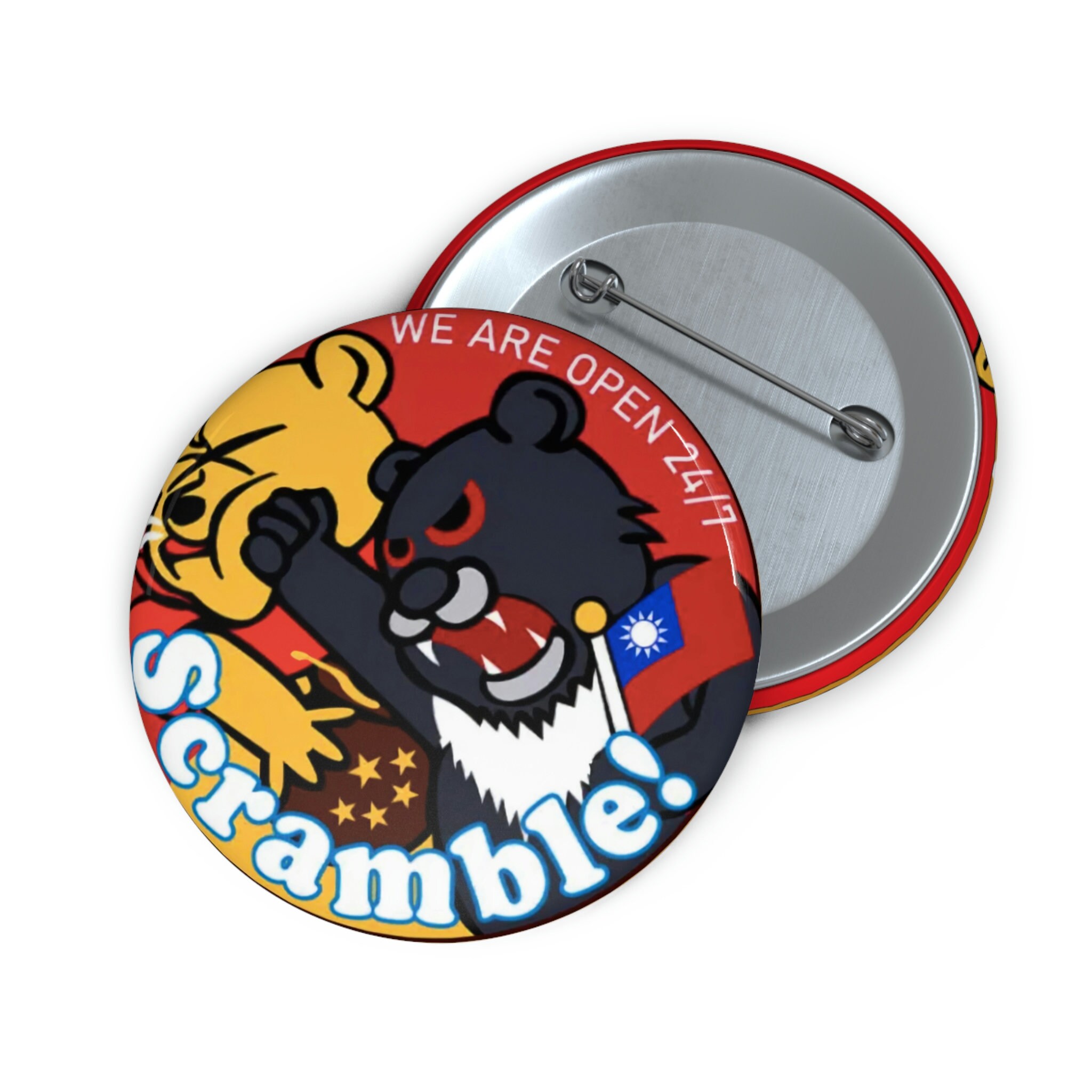 We Are Open 24-7 Scramble Taiwan Air Force Patch Pin Buttons - Etsy