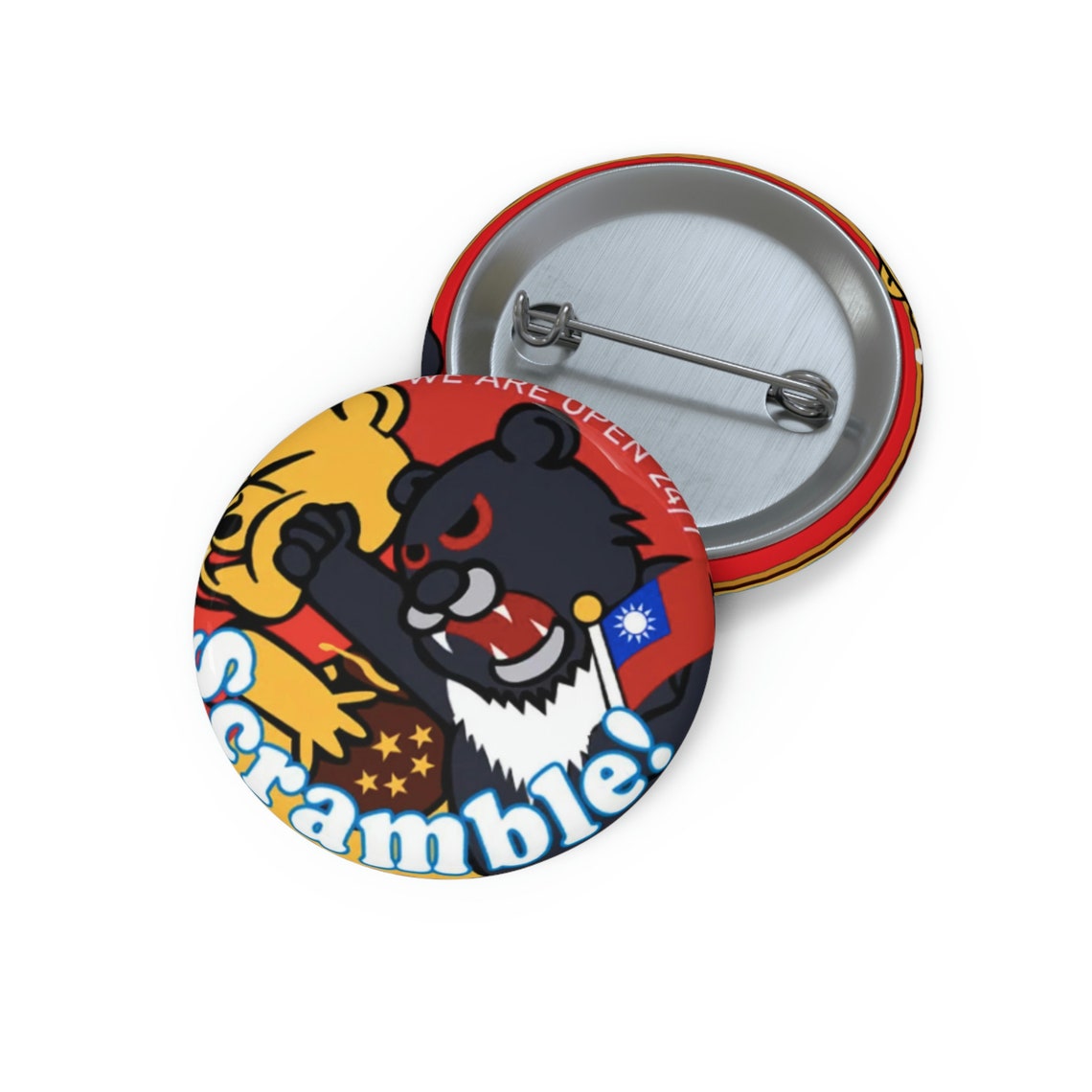 We Are Open 24-7 Scramble Taiwan Air Force Patch Pin Buttons - Etsy
