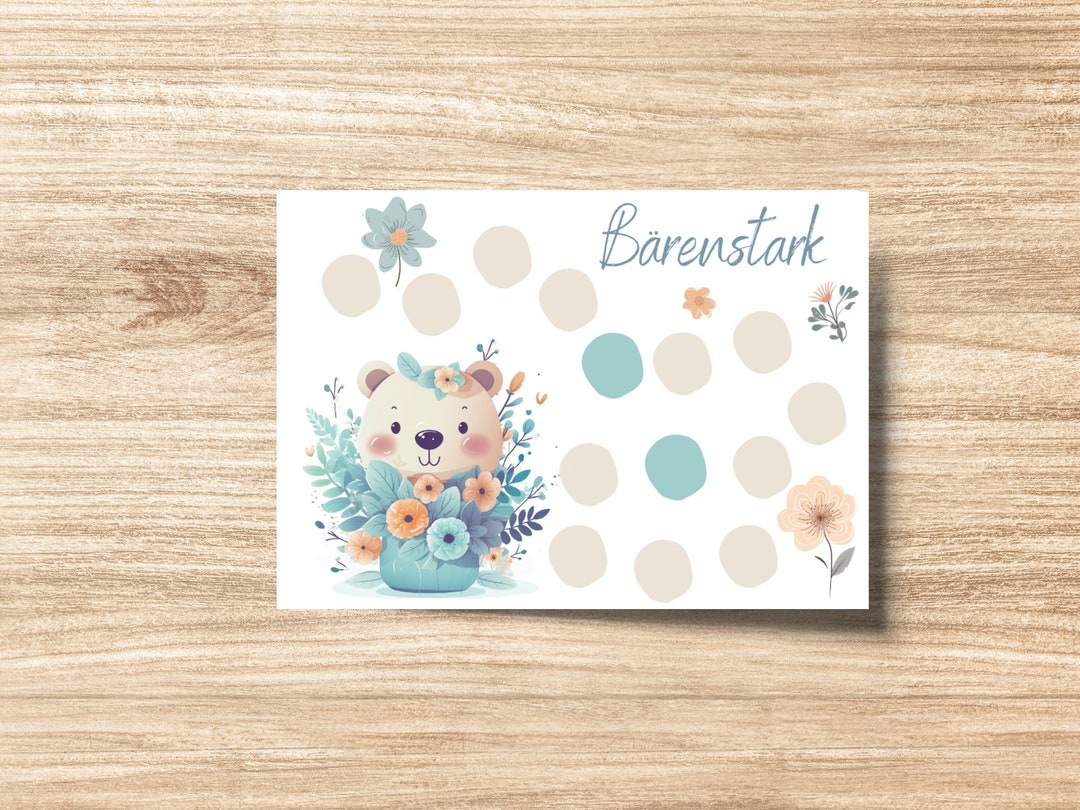 Reward Chart for Kids, PDF Printable. Motivation, Encouragement, Reward ...