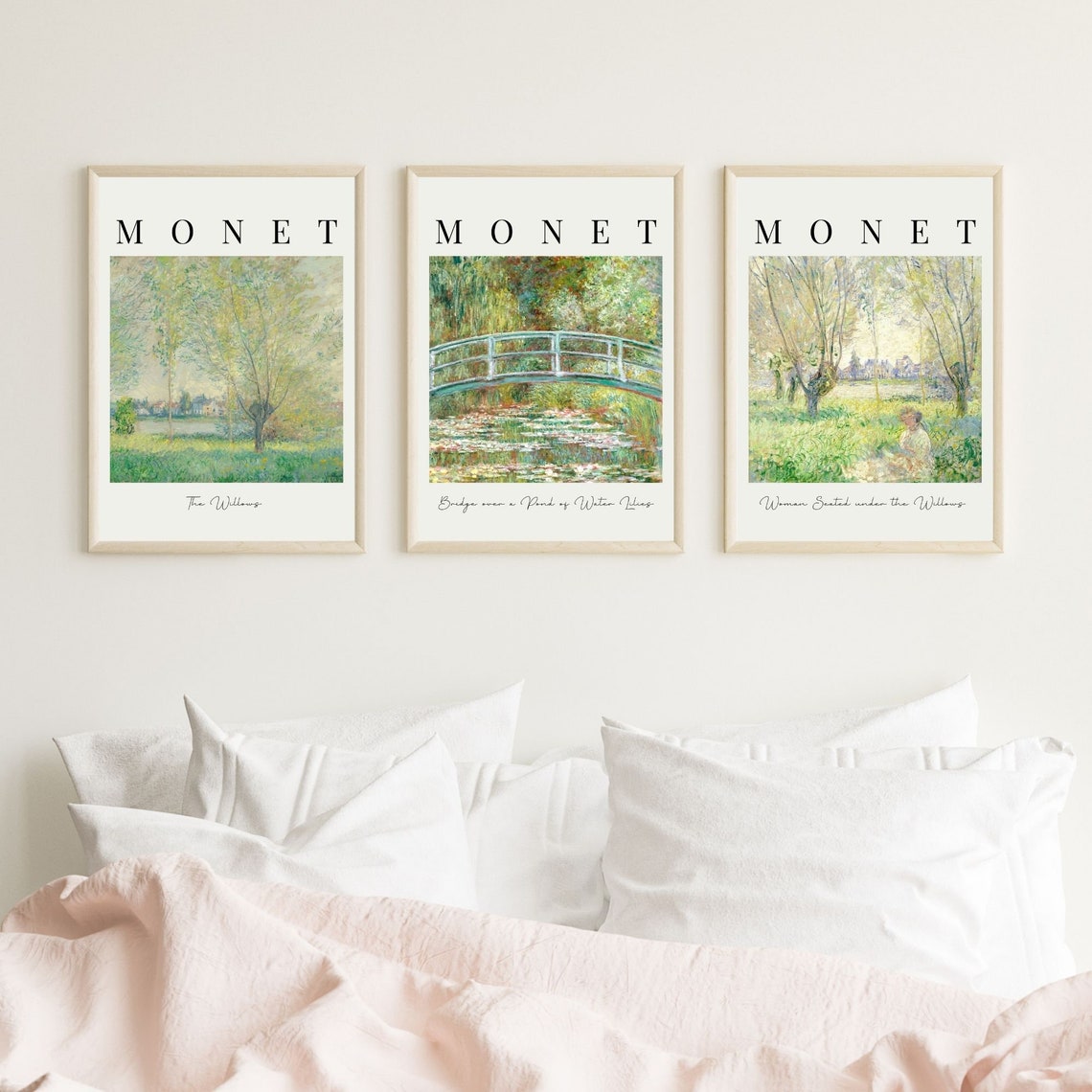 Monet Print Monet Set of 3 Prints Gallery Wall Set Monet - Etsy