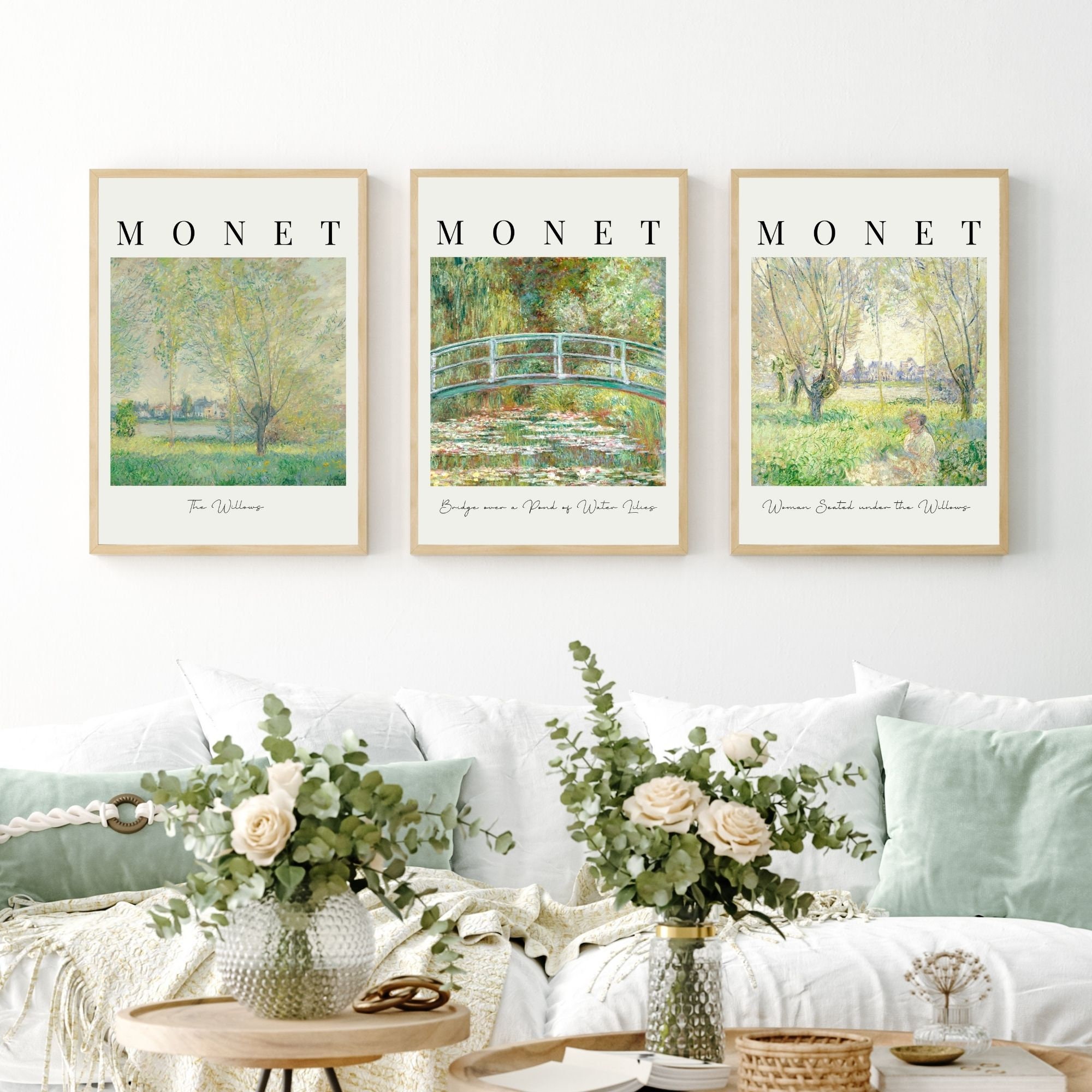 Monet Print Monet Set of 3 Prints Gallery Wall Set Monet - Etsy