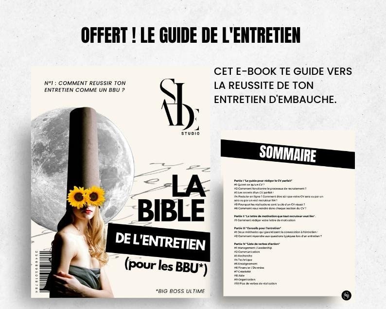 CV Template, Curriculum Vitae, French & English, Modern CV, Word, PDF ...