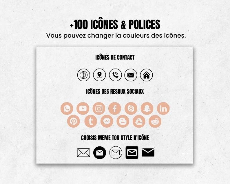 CV Template, Curriculum Vitae, French & English, Modern CV, Word, PDF ...