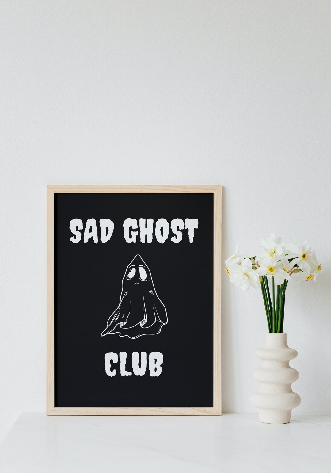 Sad Ghost Club, Cute Ghost, Spooky - Etsy