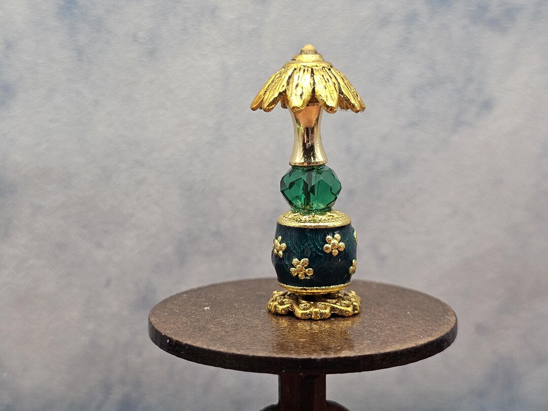 Kelly Emerald Lamp Hand Made Scale 1:24 1/2 Dollhouse Miniatures - Etsy