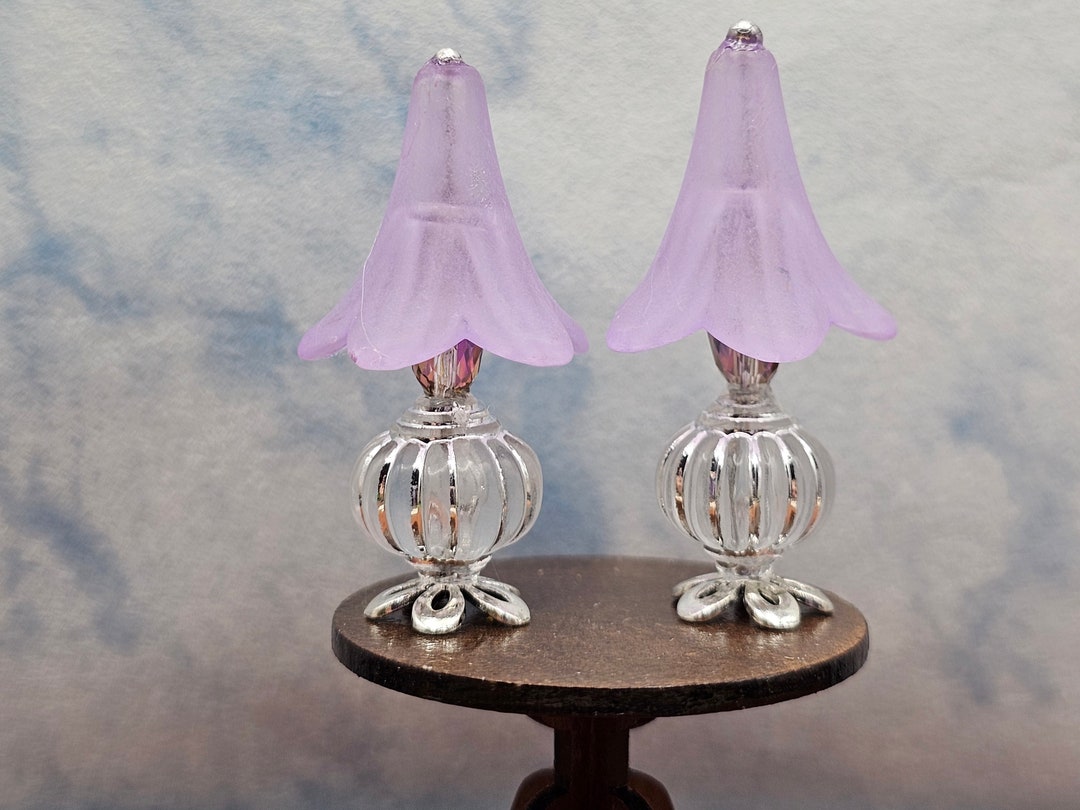 Dreaming of Fairies Lamps Hand Made Scale 1:24 1/2 Dollhouse Miniatures ...