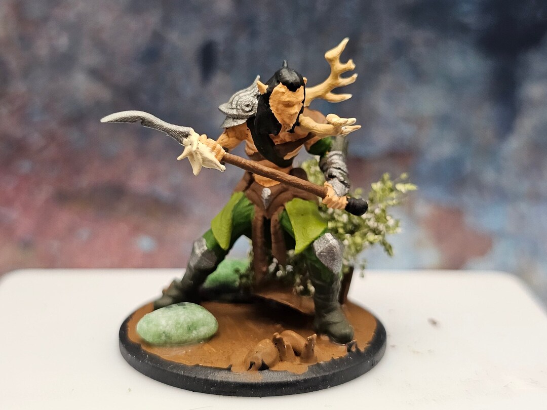 Wood Elf Warrior Finished Hand Painted DND Figure Tabletop Gaming - Etsy