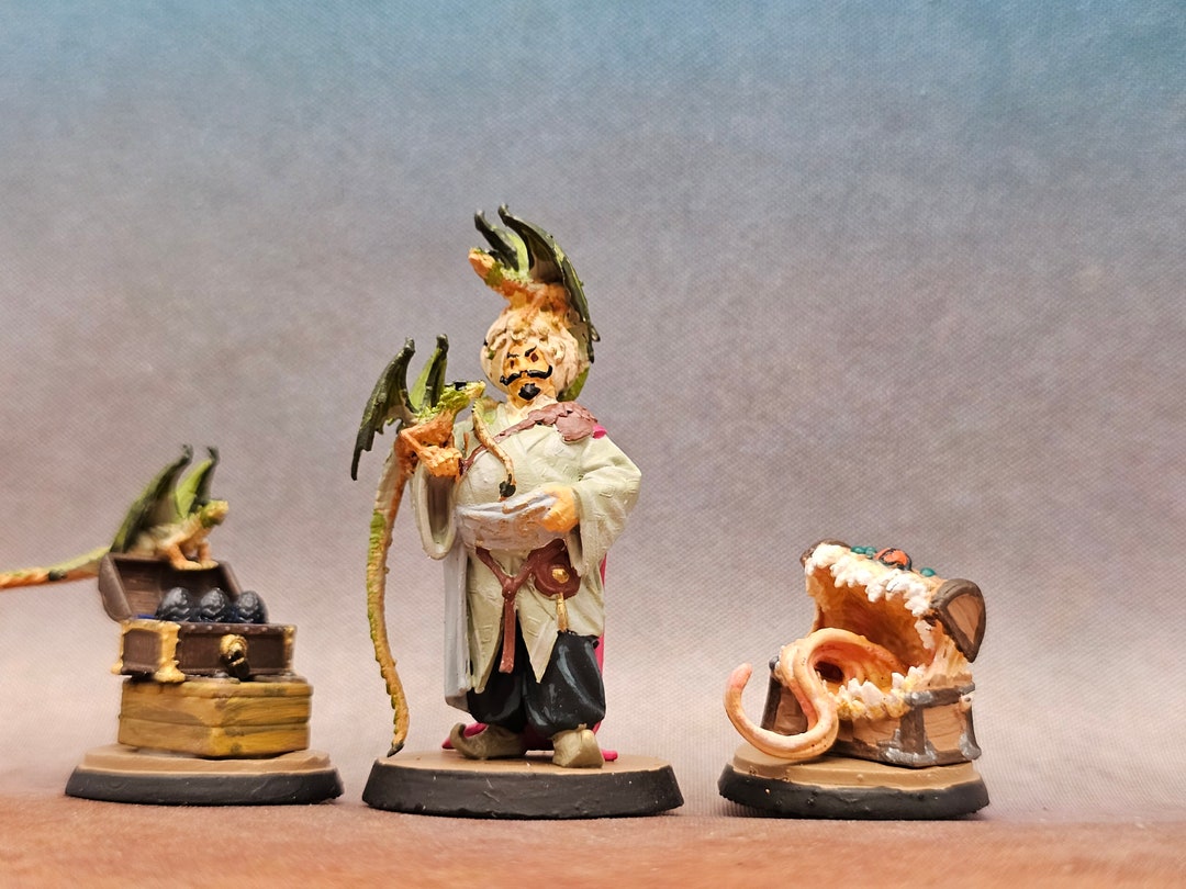 Traveling Dragon Merchant Hand Painted 32mm Seller Tabletop Gaming RPG ...