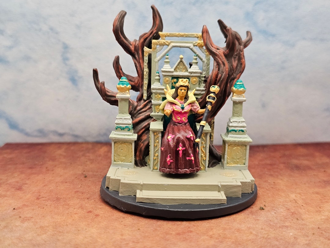 Empress on Her Throne Druid Queen 32mm Hand Painted Tabletop - Etsy