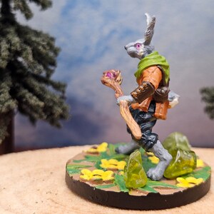 Rabbit Folk With Gem Studded Club Warrior Finished Hand Painted DND ...