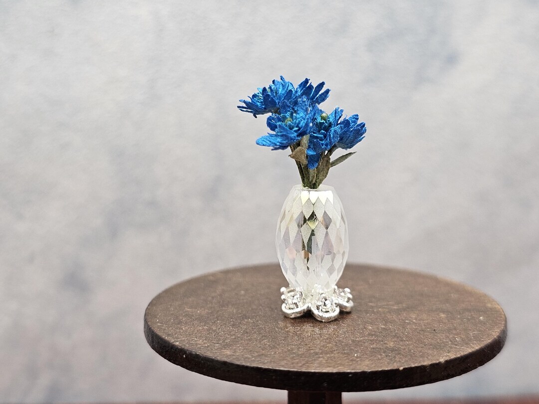 Bejeweled Crystal Vase Hand Made Scale 1:24 1/2 Dollhouse Miniatures - Etsy