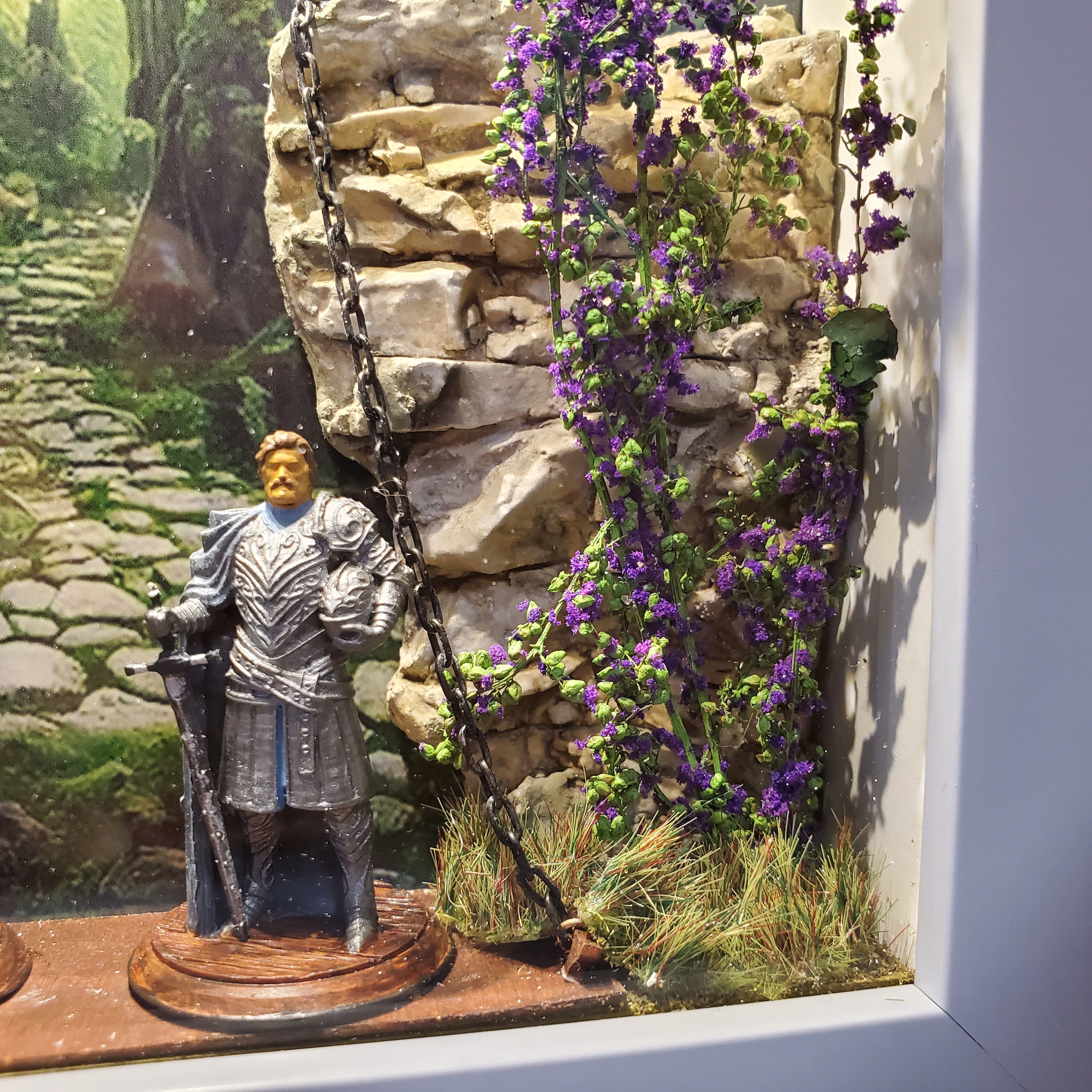Guardians of the Forest Hand Painted LED Light Diorama Knights - Etsy