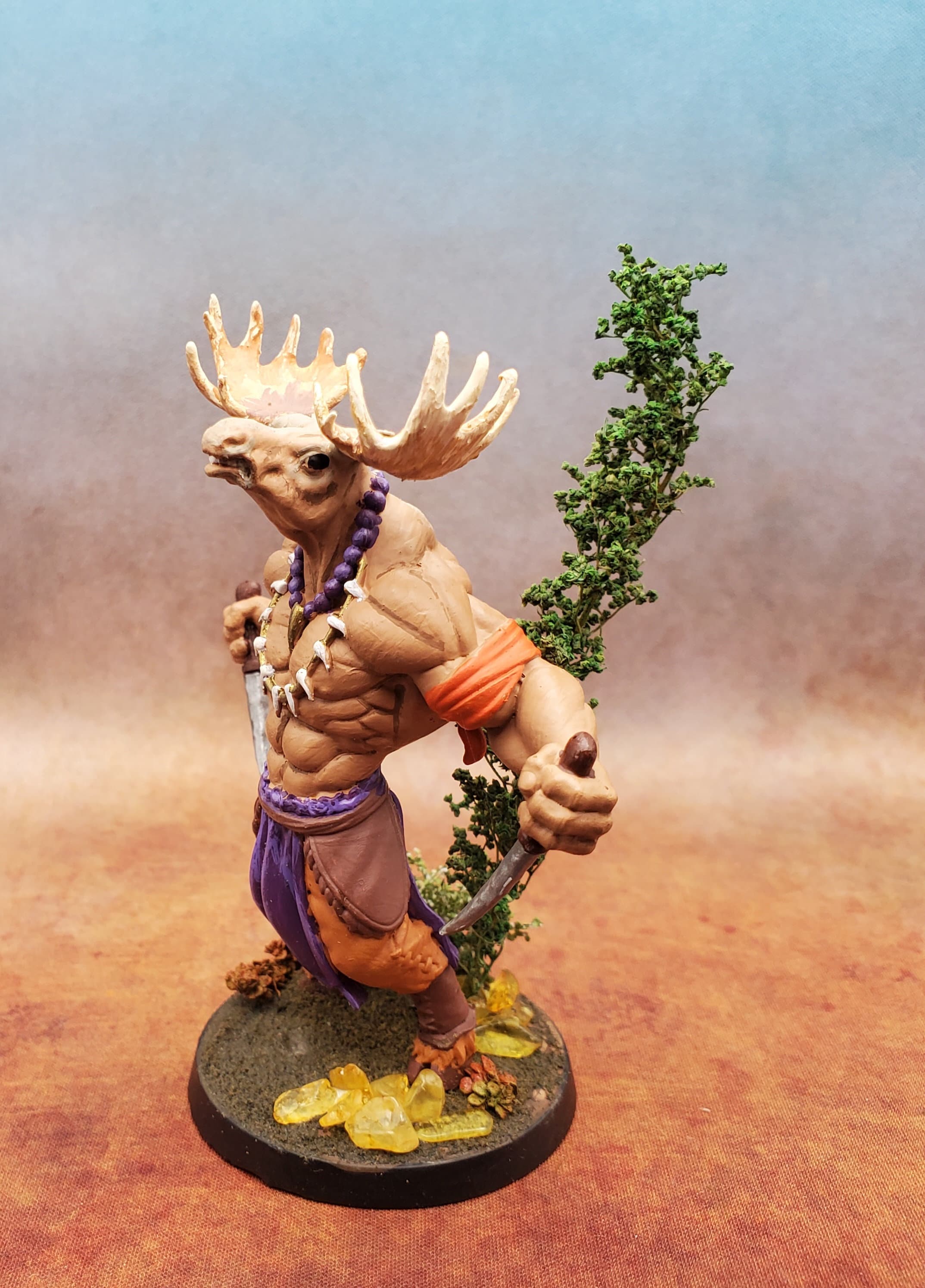 Moose Minotaur Finished Hand Painted Mighty Labyrinth Fantasy - Etsy