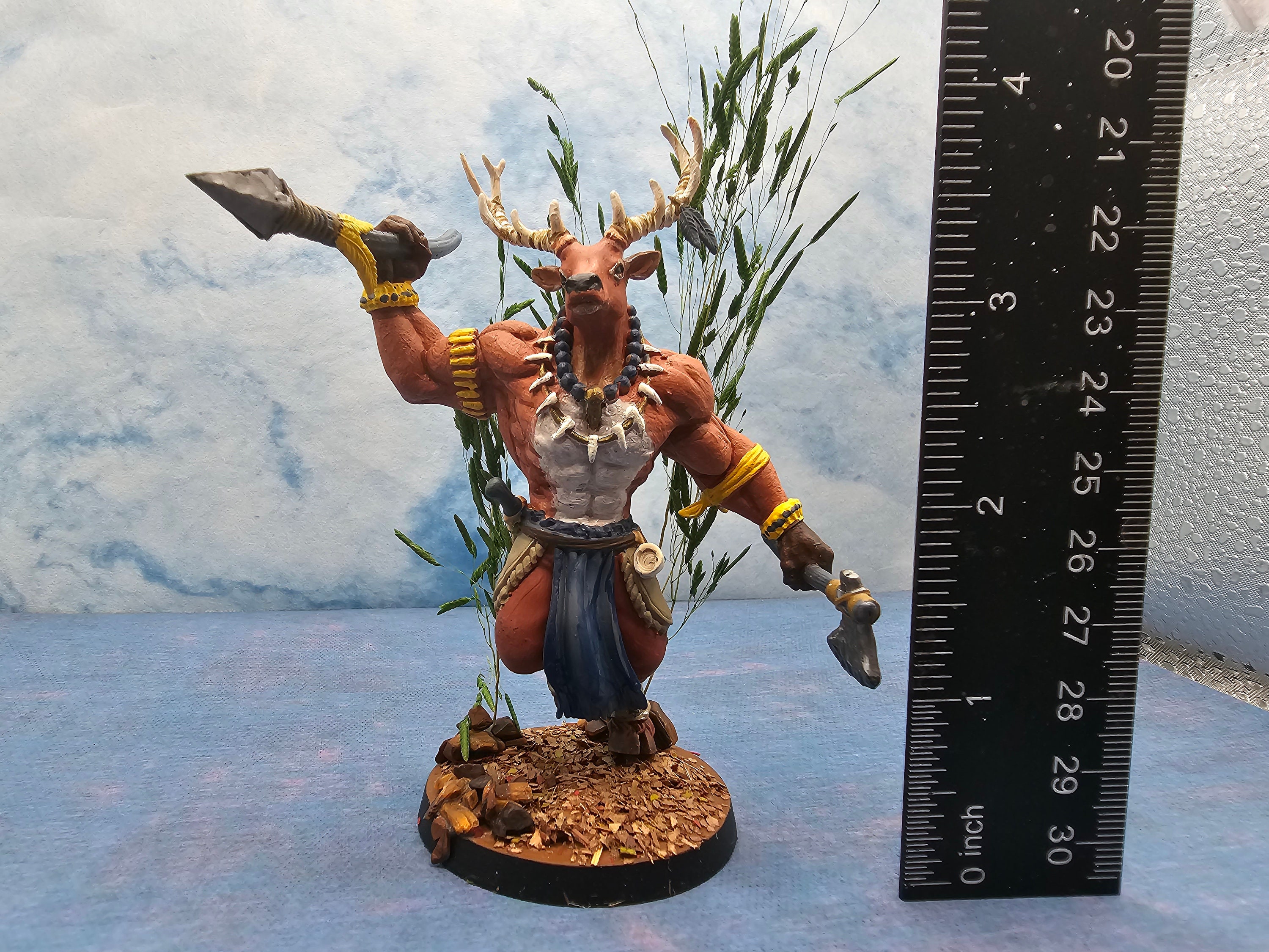Moose Minotaur Finished Hand Painted Mighty Labyrinth Fantasy - Etsy