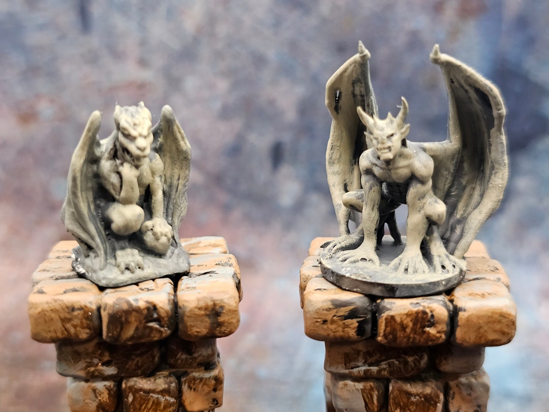 Gargoyles Finished Hand Painted 32mm DND Figure Tabletop Gaming - Etsy