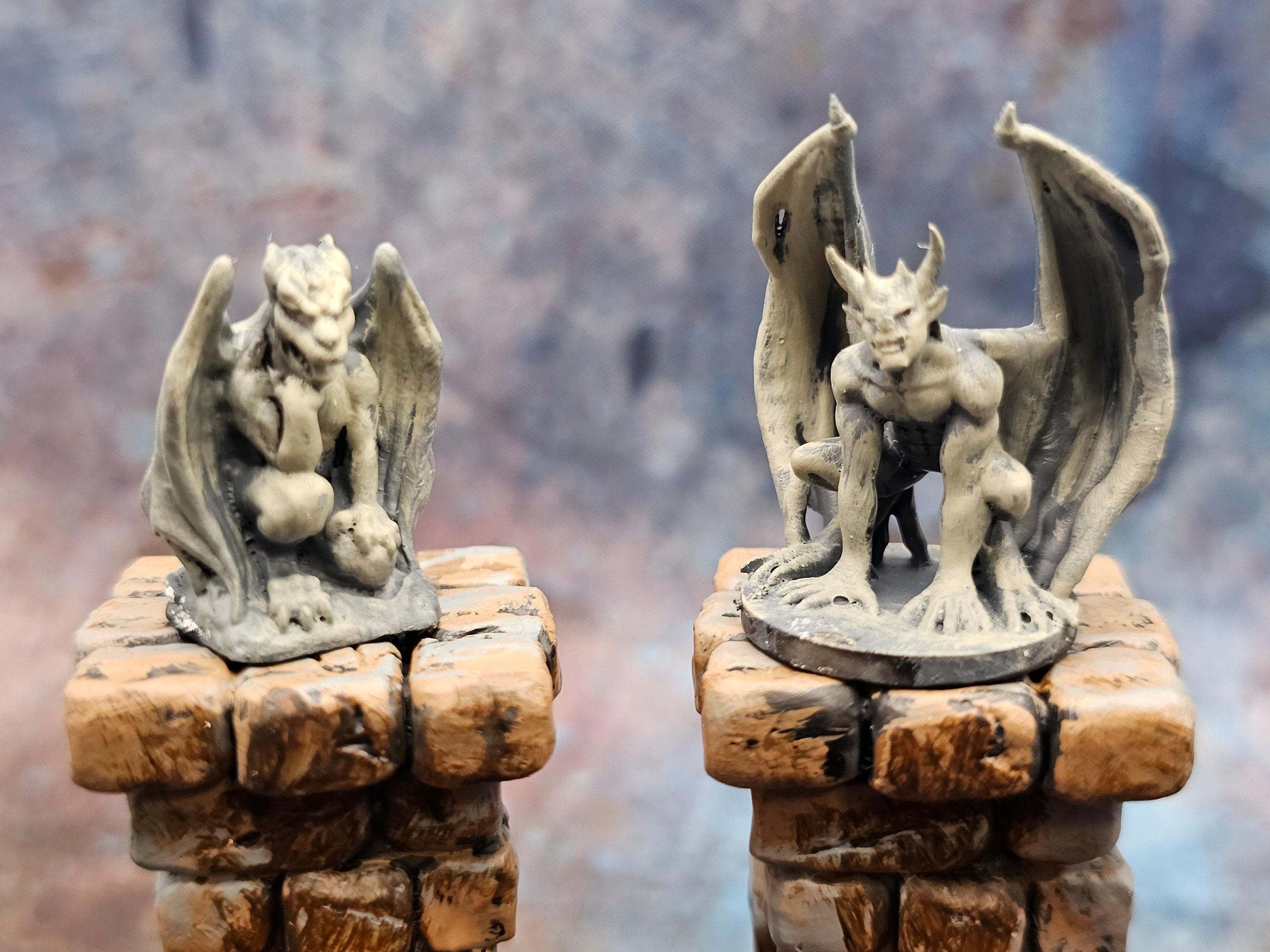 Gargoyles Finished Hand Painted 32mm DND Figure Tabletop - Etsy
