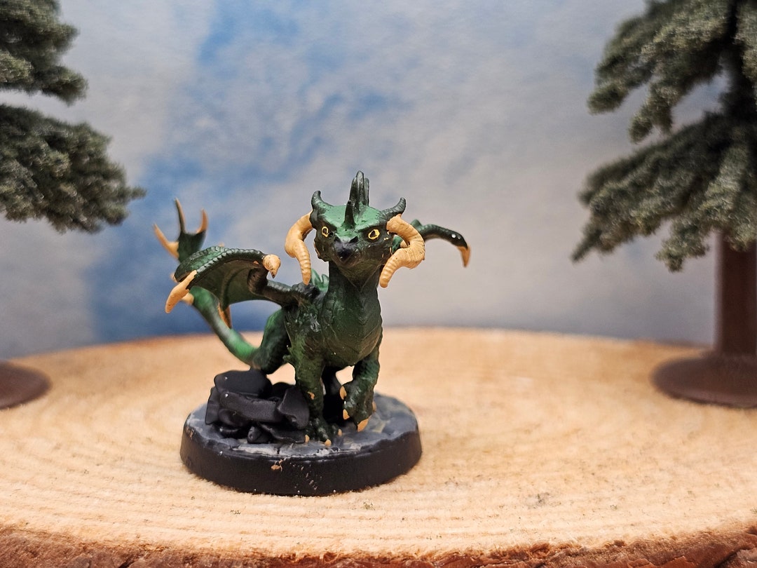 Venomsnap Wyrmling Baby Dragon Hand Painted DND Tabletop Gaming - Etsy