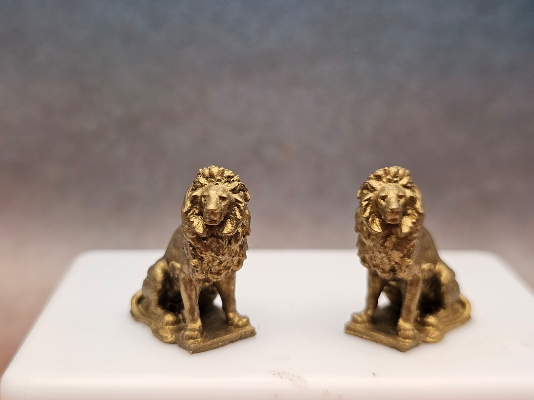 Lion Guardians Sentinels Hand Painted Finished DND Tabletop Gaming - Etsy