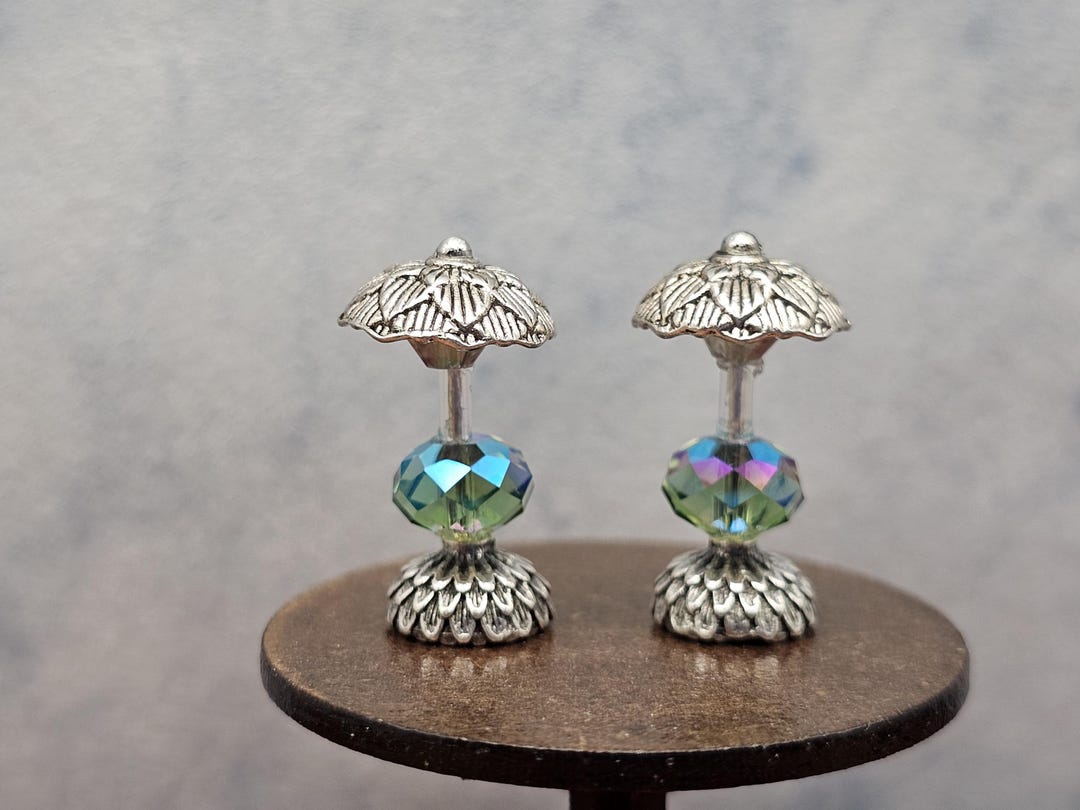 Erinite Shimmer Lamps Hand Made Scale 1:24 1/2 Dollhouse Miniatures - Etsy