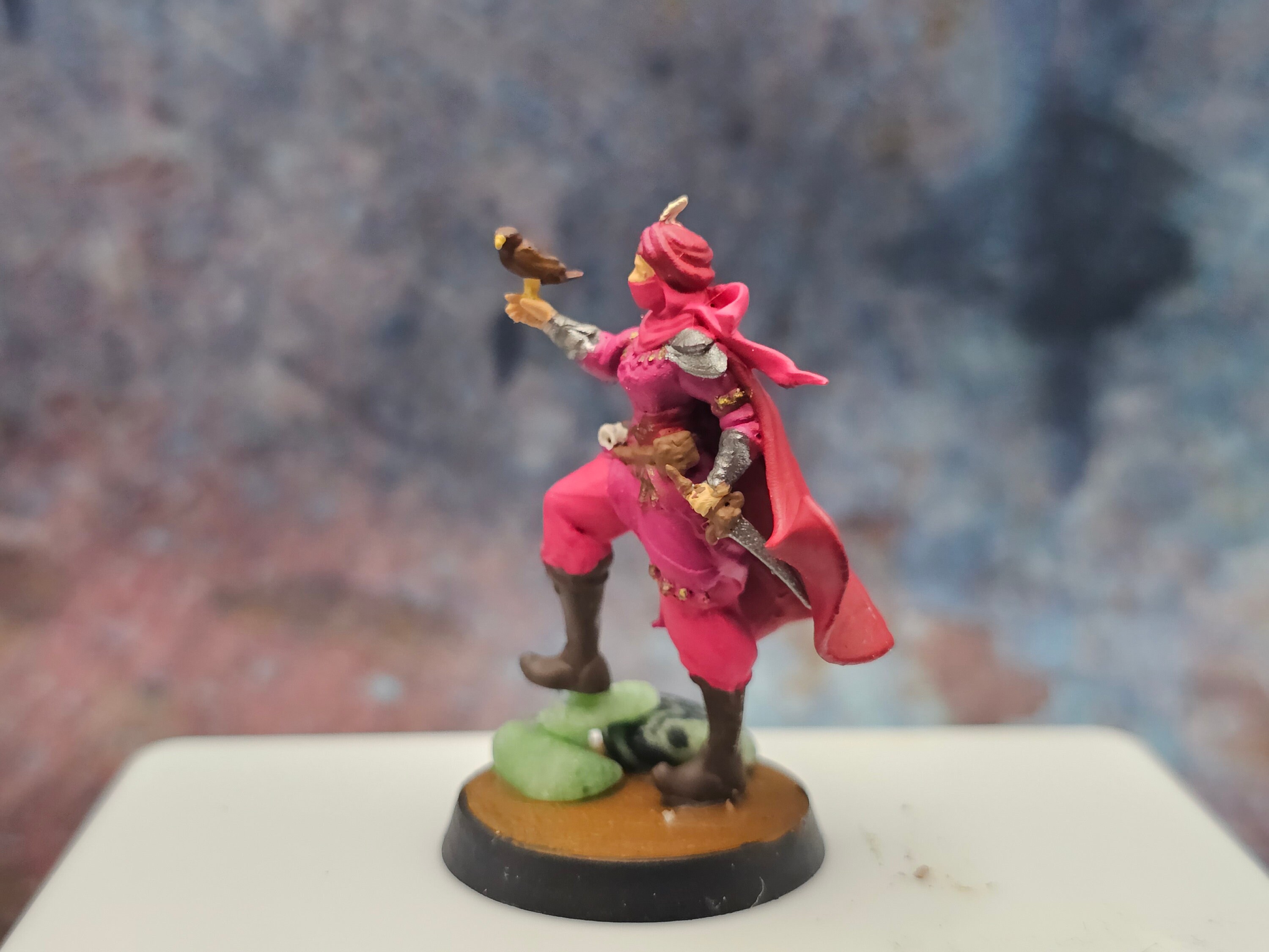 Female Leader Scout Warrior With Bird Hand Painted DND Tabletop Gaming ...