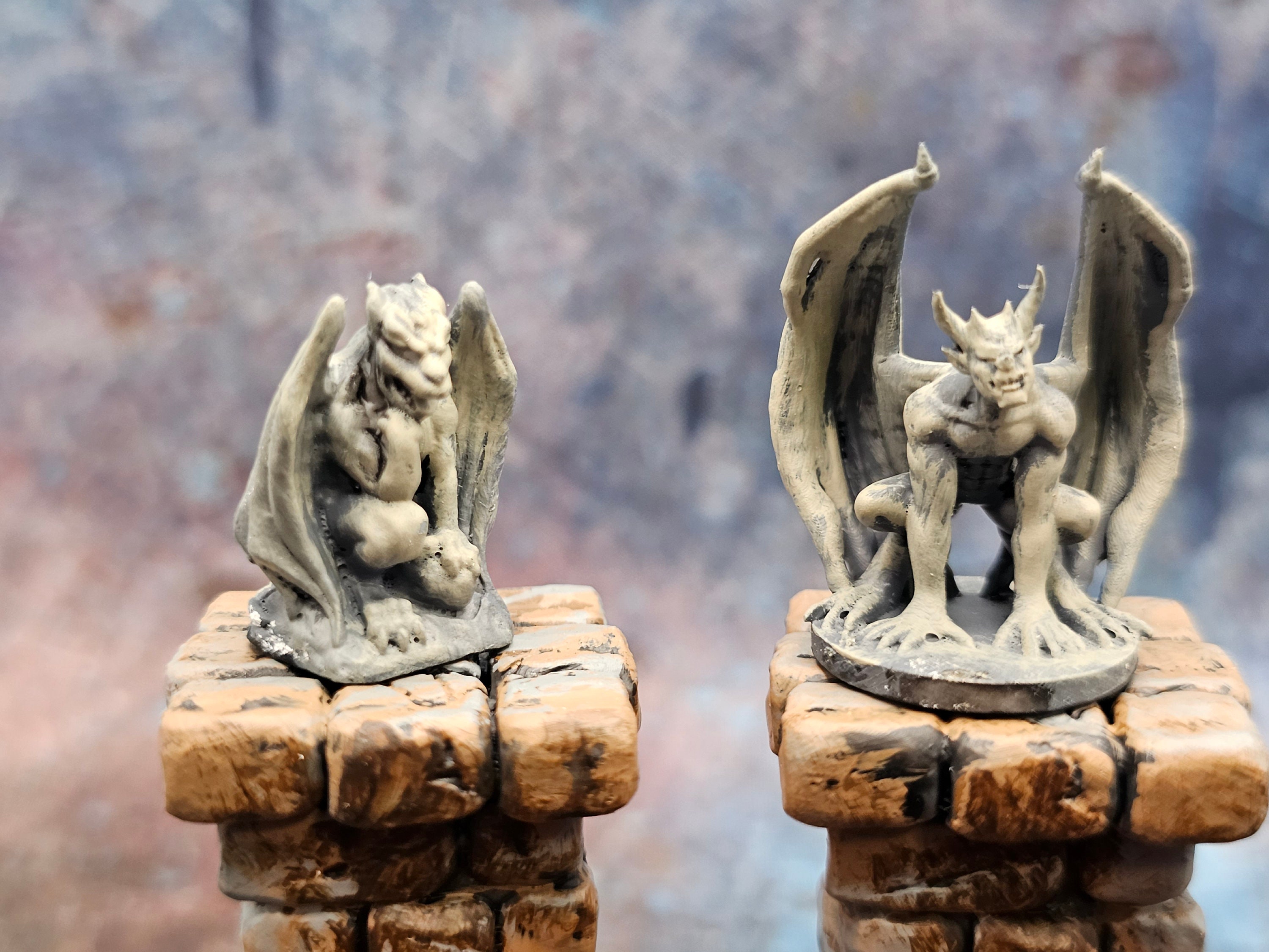 Gargoyles Finished Hand Painted 32mm DND Figure Tabletop - Etsy