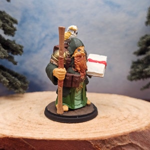 Dwarven Wizard With Owl Familiar Finished Hand Painted DND Figure ...