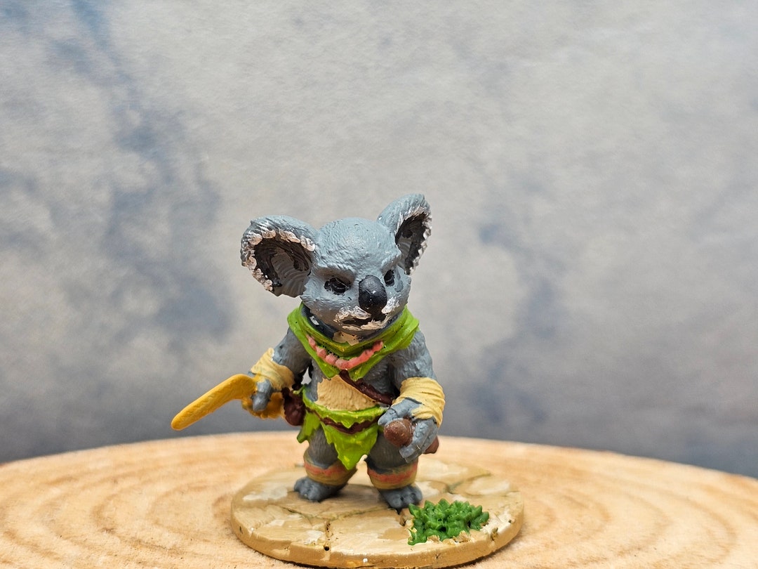 Koala Warrior Hand Painted RPG Tabletop Gaming Fantasy - Etsy