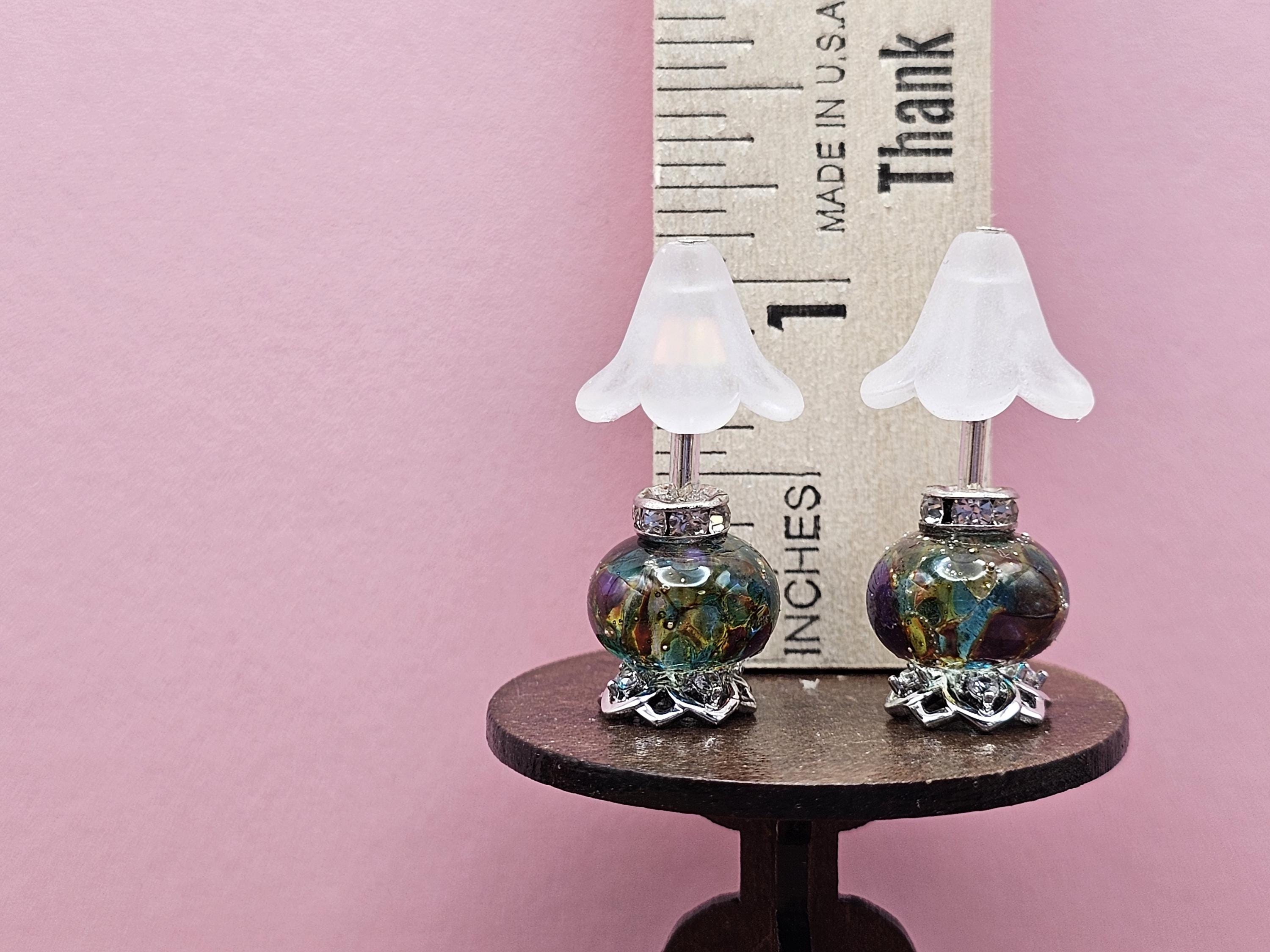 Colors in Space Lamps Hand Made Scale 1:24 1/2 Dollhouse Miniatures - Etsy