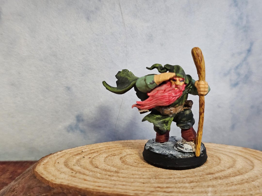 Dwarf Druid Dwarven Guide Finished Hand Painted DND Figure Tabletop ...
