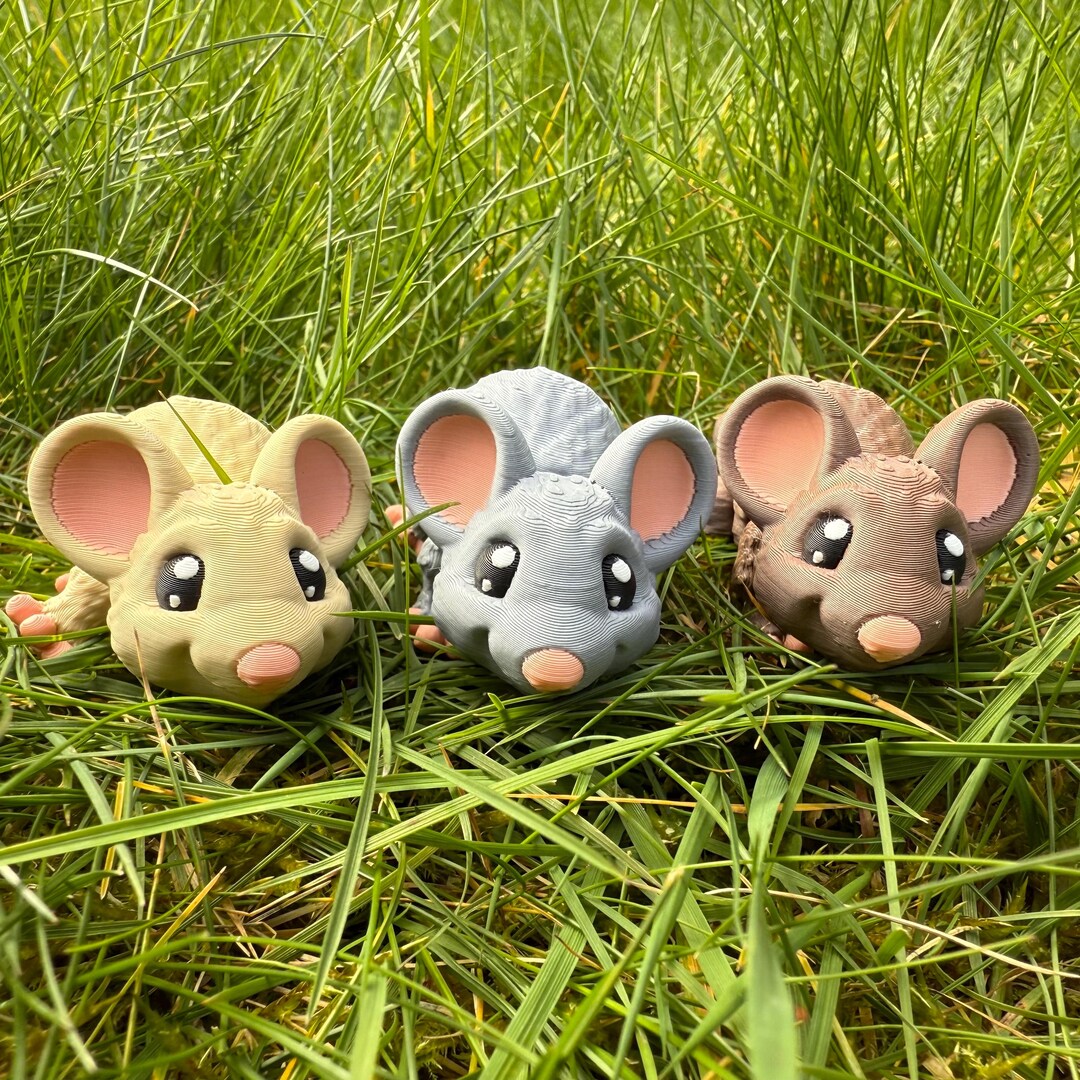 Mmmini Mouse | Flexible Sensory Toy | Fidget | Articulated Pet - Etsy UK