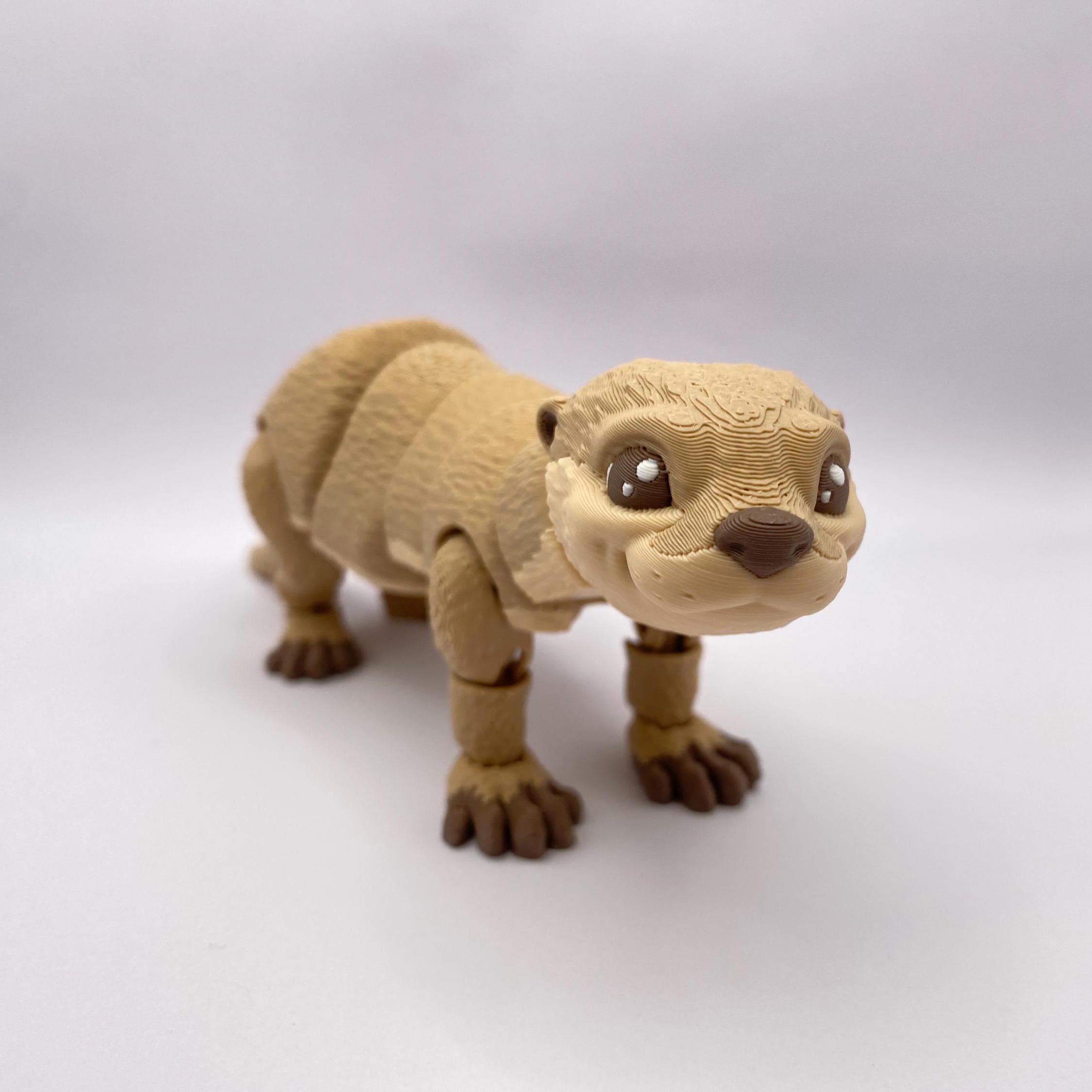 Articulated River Otter: 3D Printed Posable Sensory Toy - Etsy