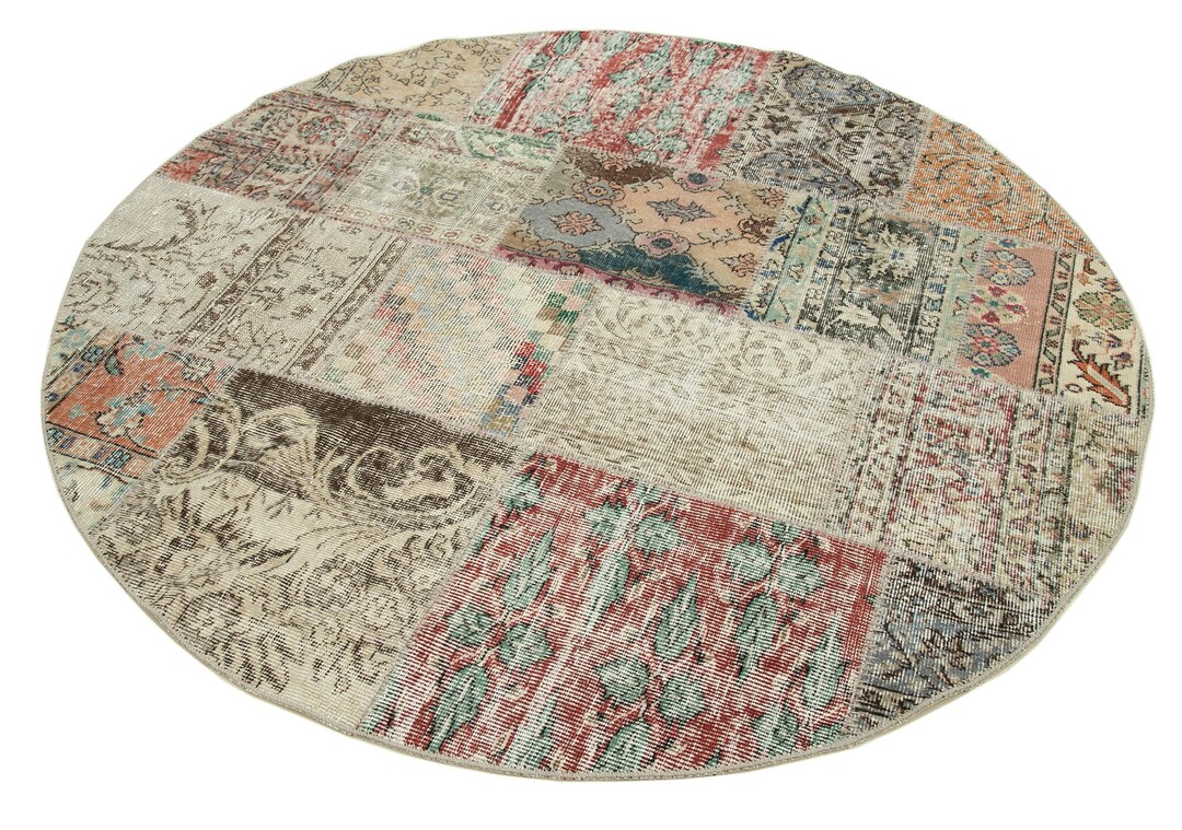 6x6 Colorful Handmade Rug 6x6 Natural Home Decor Rug 6x6 - Etsy