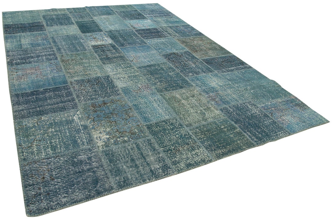 9x12 Blue Color Turkişh Rug Blue Color Living Room Rugs Blue Color Home ...