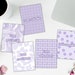 Purple Affirmation Cards Canva Template, Craftcore Affirmation Cards ...