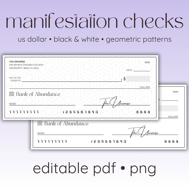 Pretend Cheque - Etsy UK