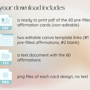 I Am Affirmation Cards Canva Template, Cottagecore Affirmation Cards ...