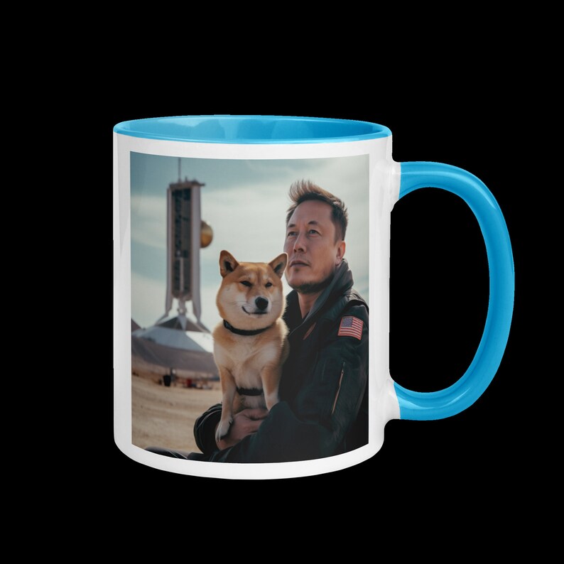 Mug With Elon Musk and Shiba Inu Dogecoin Picture - Etsy