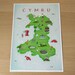 A4 Map of Wales | Illustrated Map, Map O Gymru, Cymru, Cymraeg ...