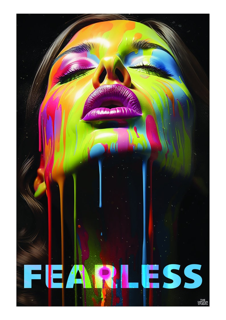 Printable Wall Art - "fearless" Print and Frame - Etsy