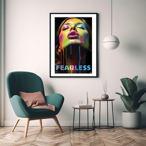 Printable Wall Art - "fearless" Print and Frame - Etsy