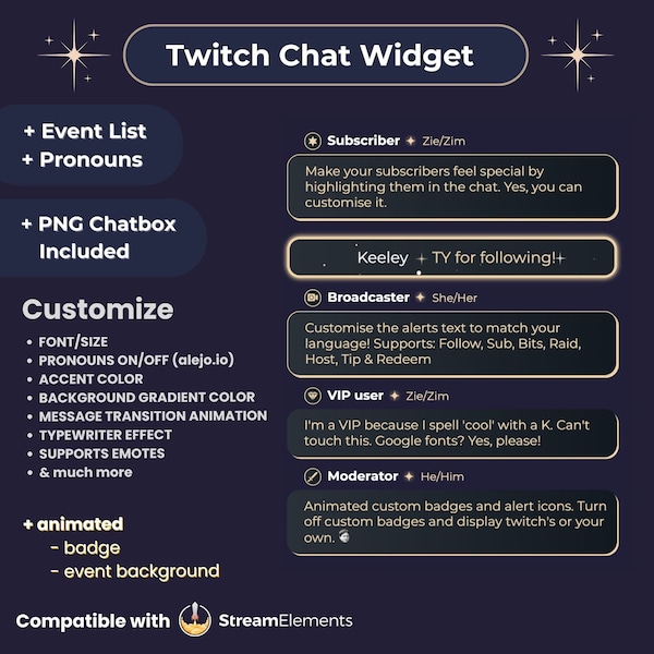 Twitch Chat Css - Etsy