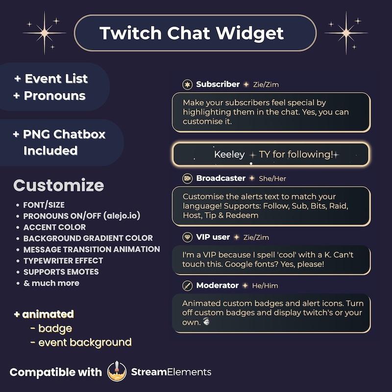 Twitch Chat Css - Etsy