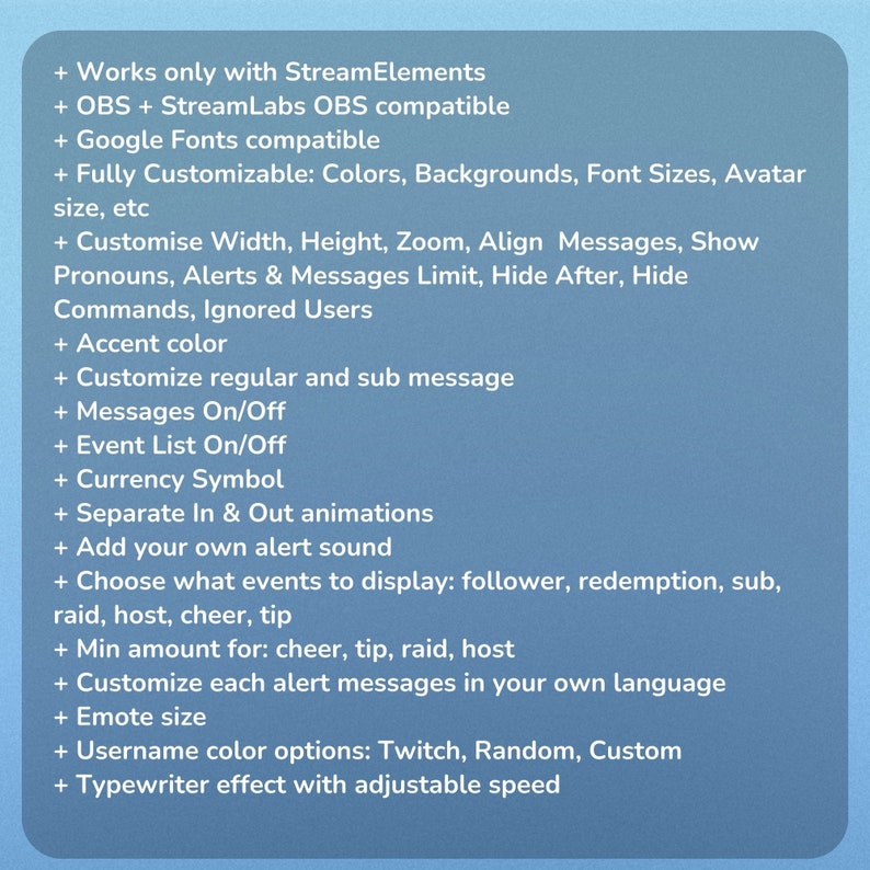 Minimal Twitch Chat With Event List and Pronouns, Emotes, Typewriter ...