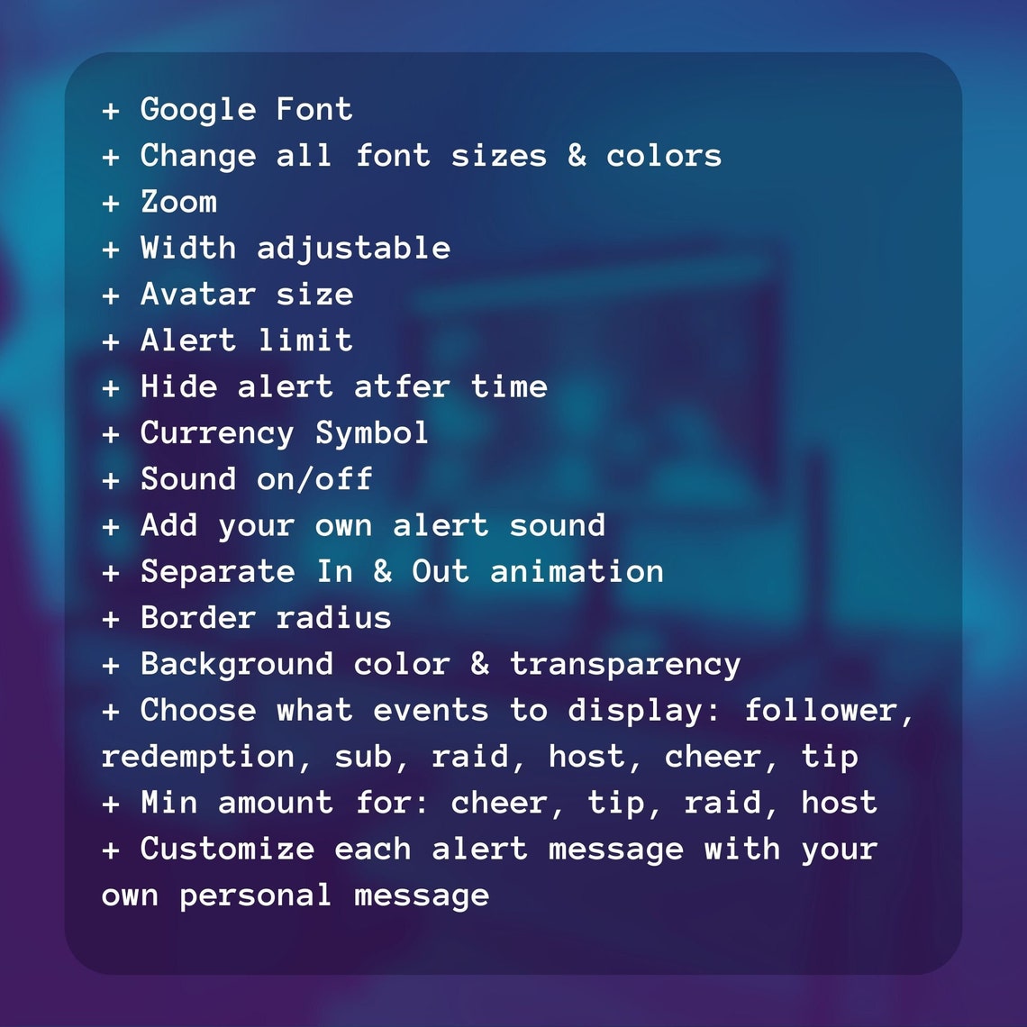 Twitch Event List With Avatars Smartphone Notification Style for ...