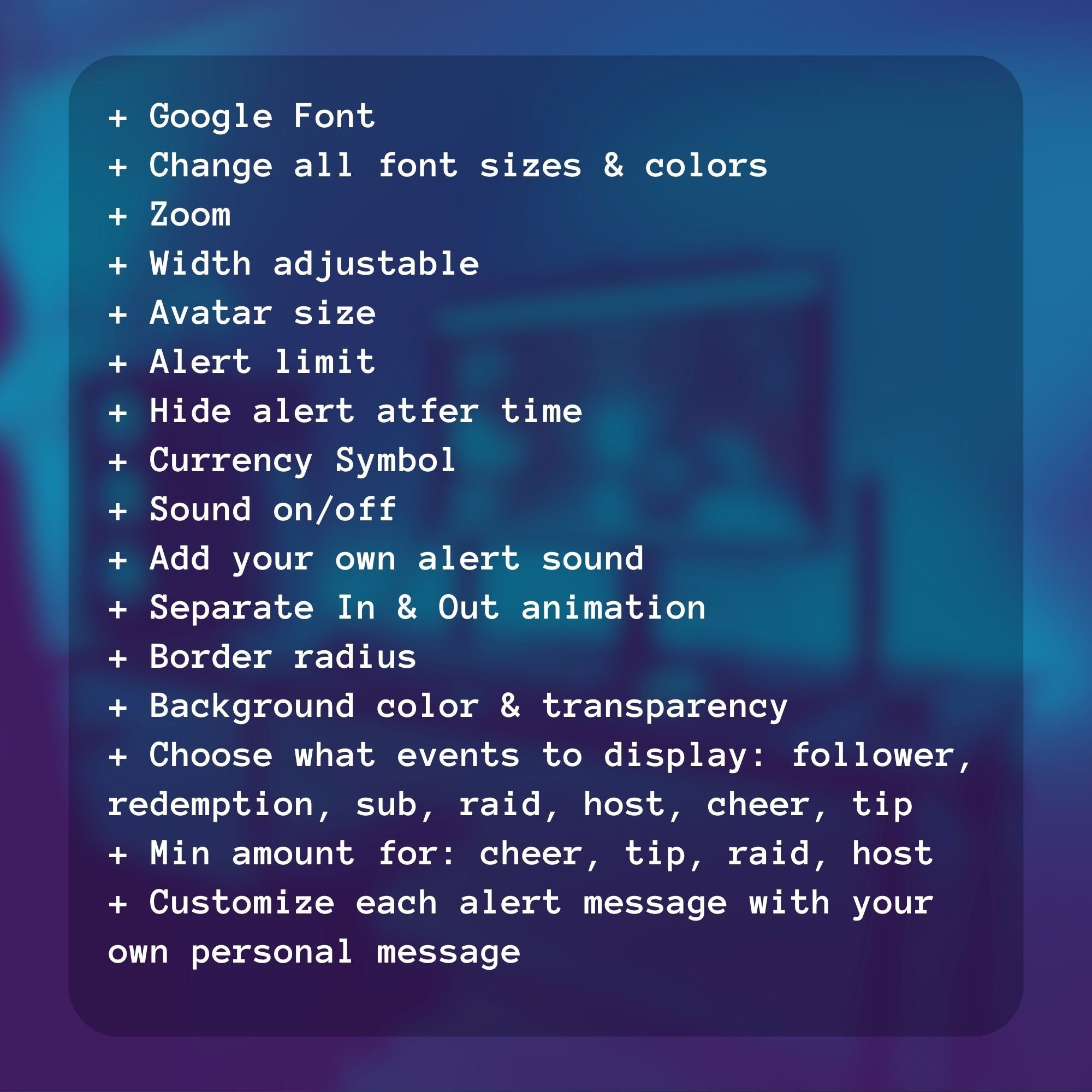 Twitch Event List With Avatars Smartphone Notification Style for ...
