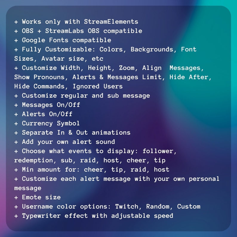 Flexible Twitch Chat With Avatars Alerts and Pronouns, Emotes ...