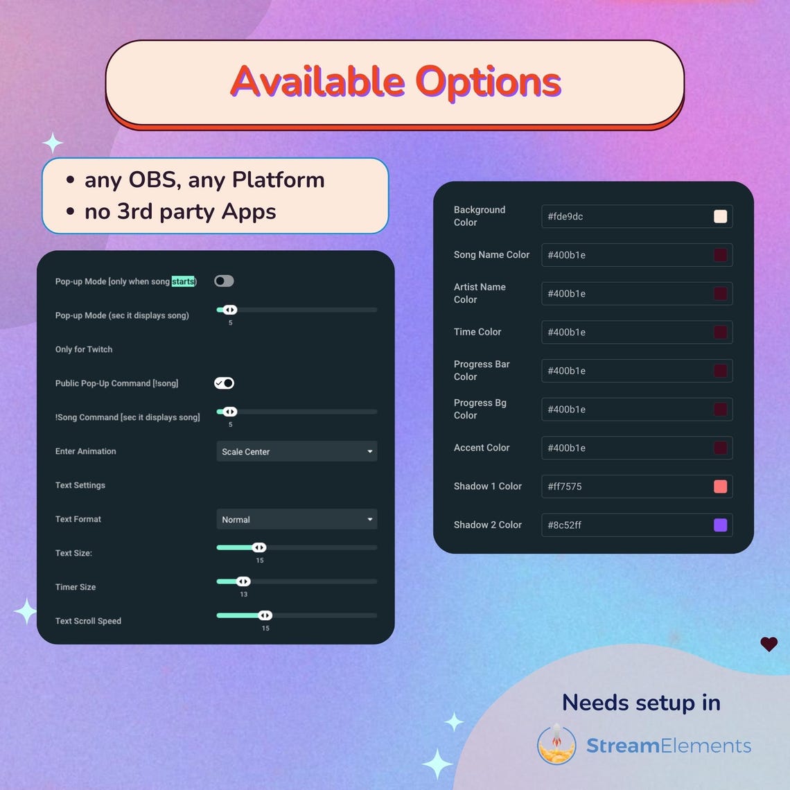 Cute Spotify Music Widget, Streamers, Currently Playing Song ...