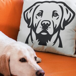 Labrador Retriever SVG Cut File - Friendly Dog Vector Graphic - Perfect ...